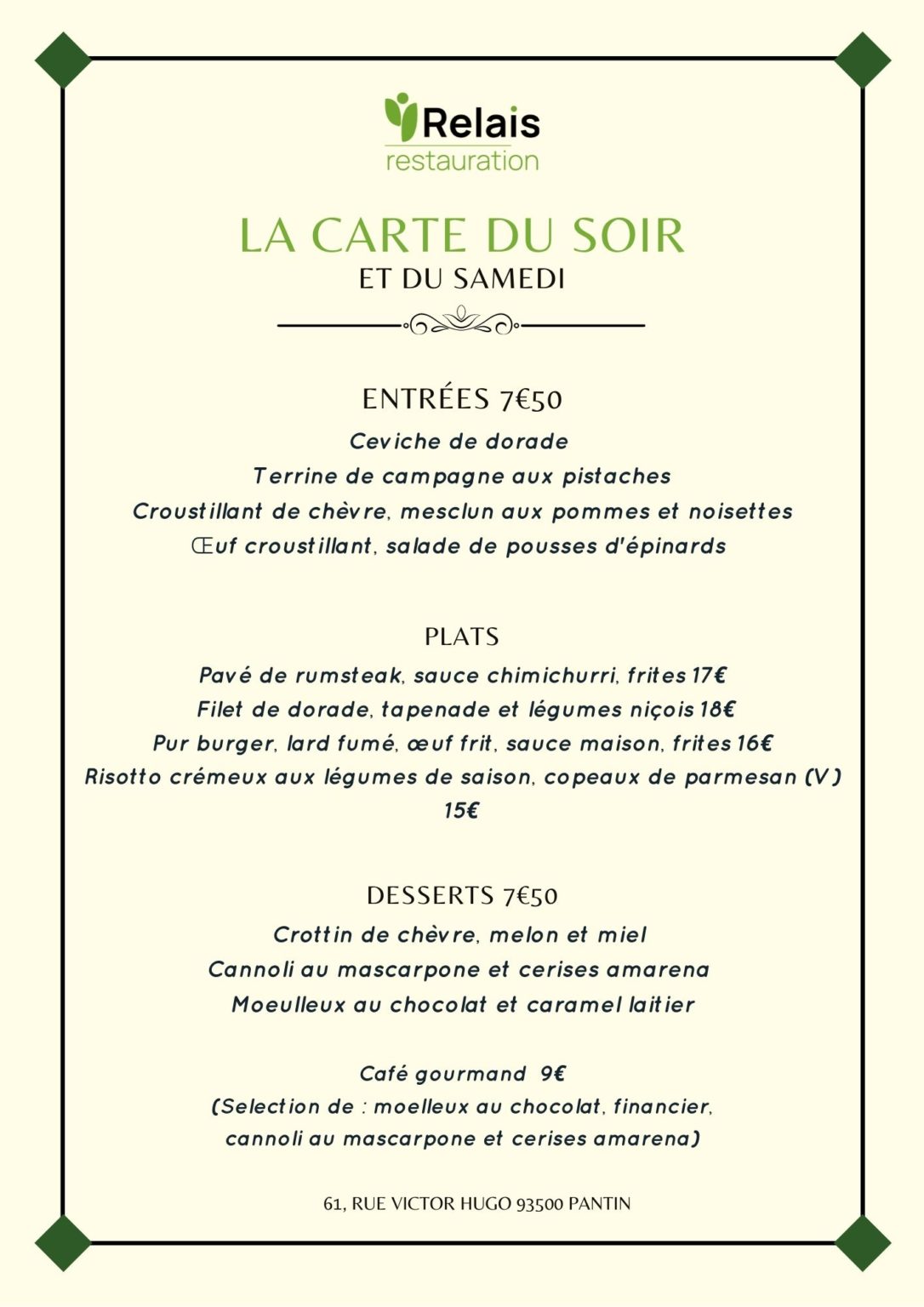 Le Relais Restaurant – Les Relais Solidaires